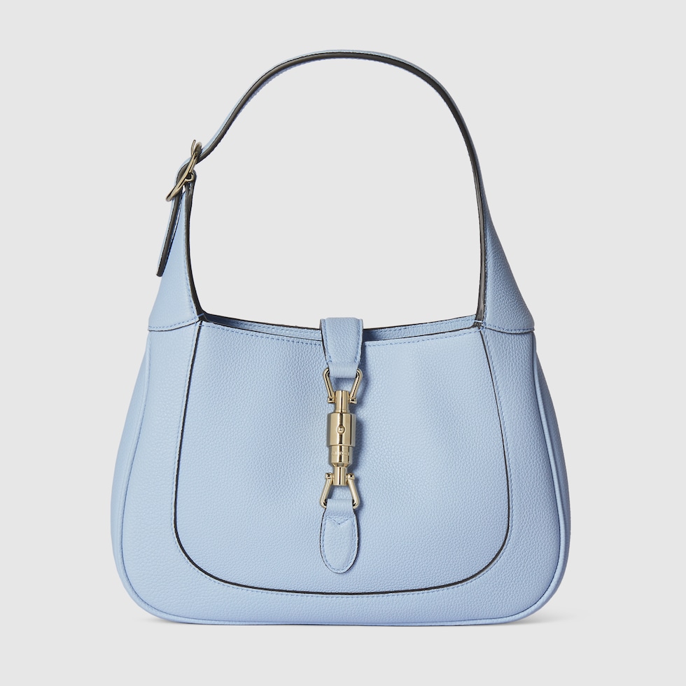 Gucci Jackie 1961 medium bag in light blue leather | GUCCI® UK