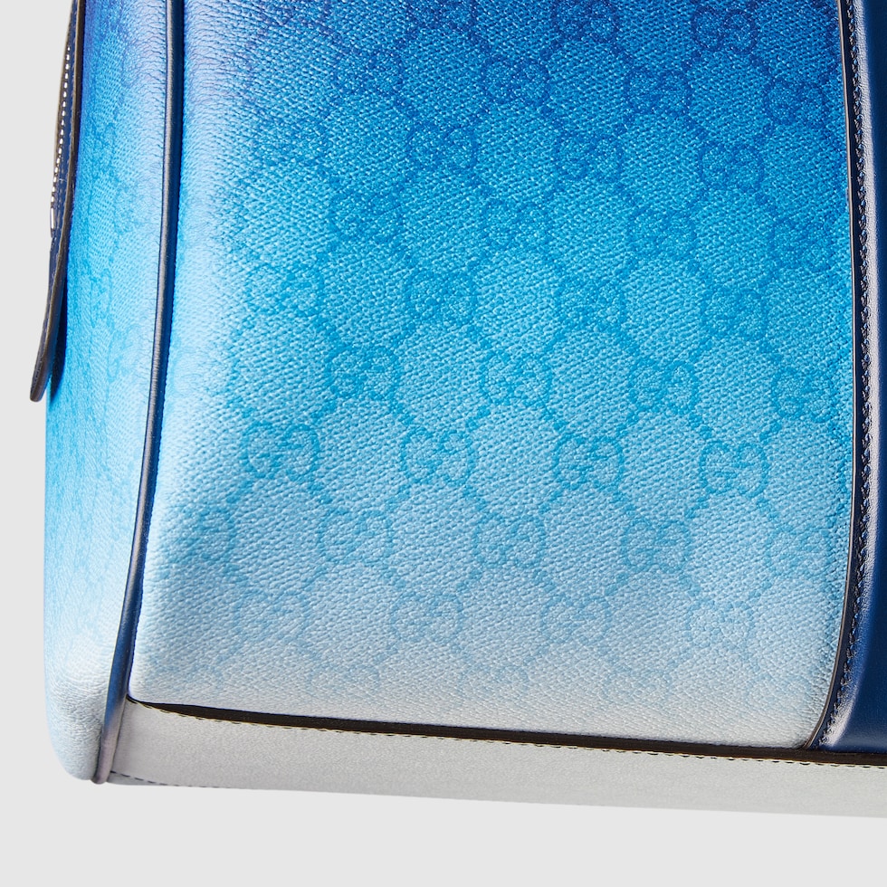 Gucci Chroma medium duffle bag in gradient blue fabric | GUCCI® SG