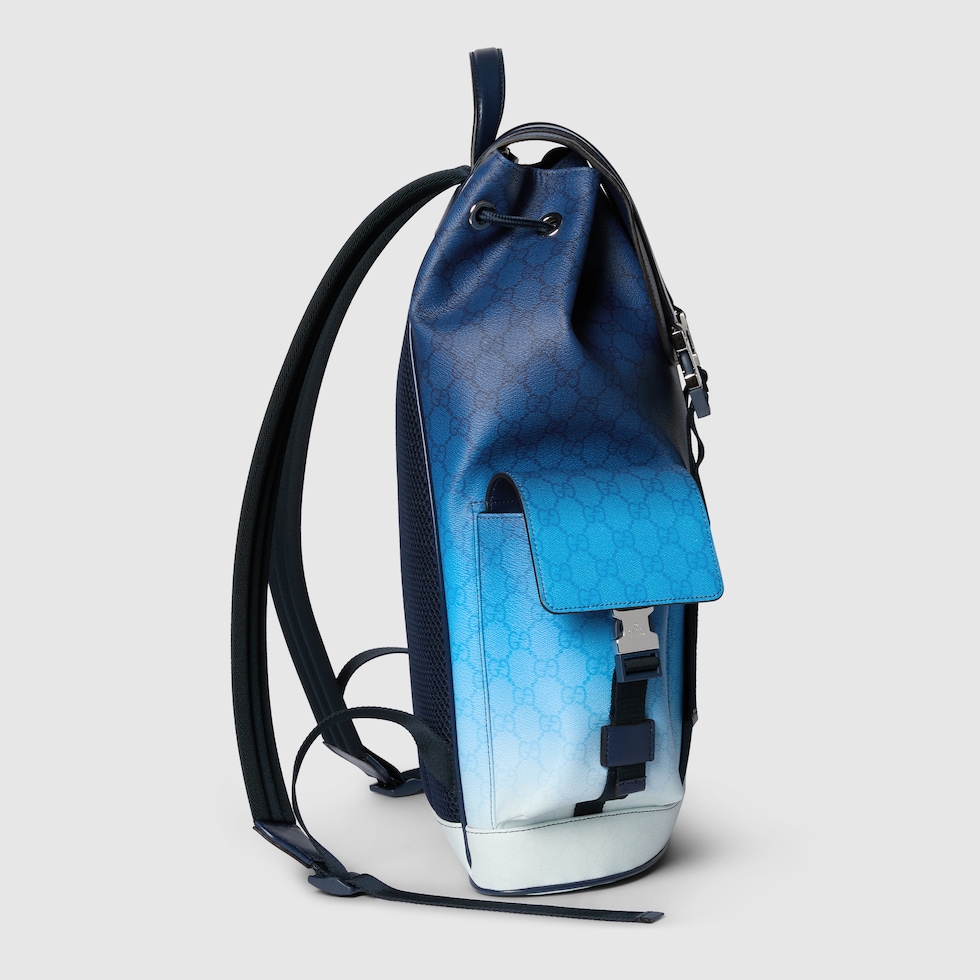 Gucci Chroma large backpack in gradient blue fabric | GUCCI® UK
