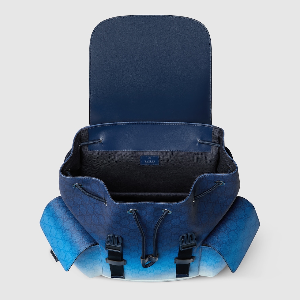 Gucci Chroma large backpack in gradient blue fabric | GUCCI® UK