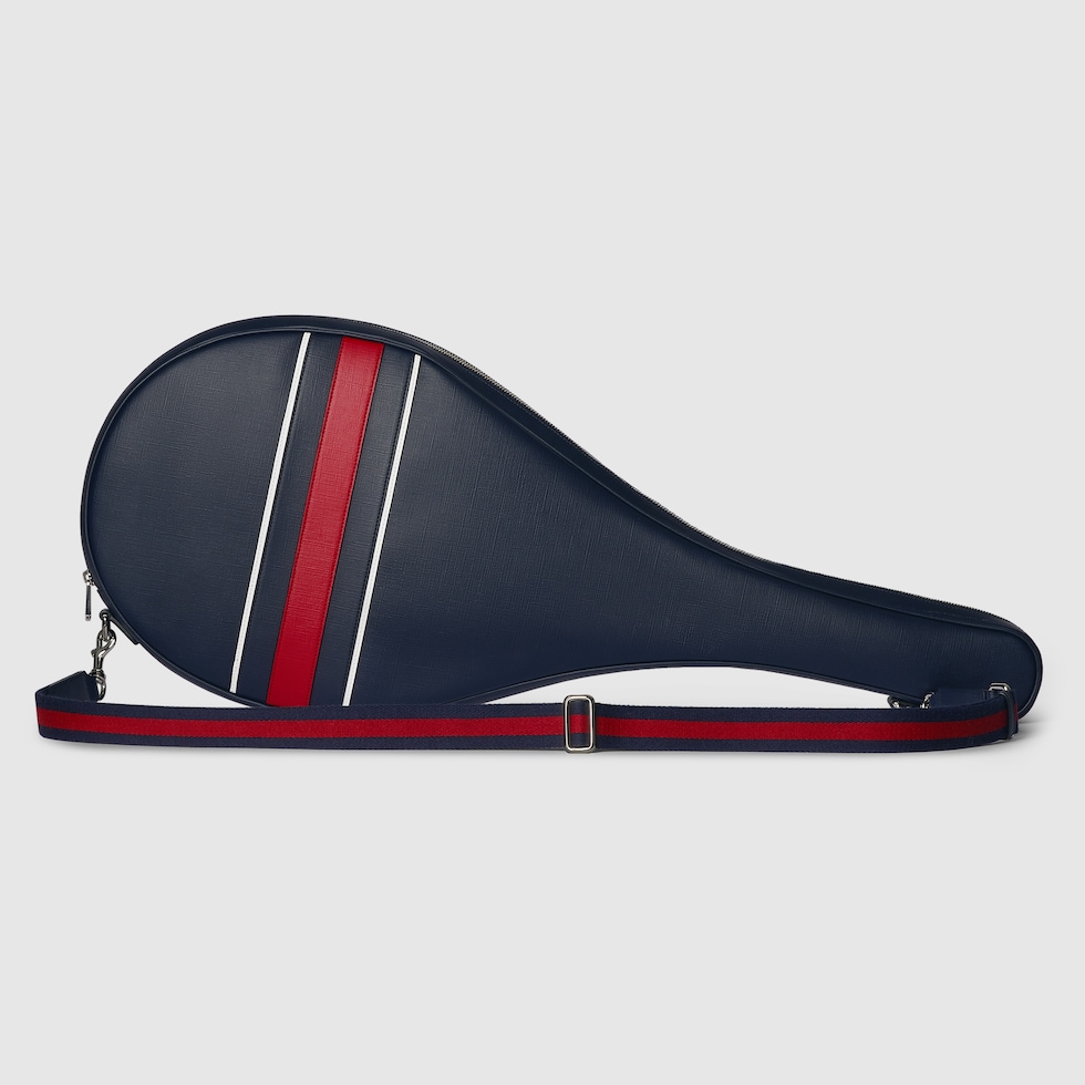 Gucci x HEAD tennis racket in dark blue and red | GUCCI® US