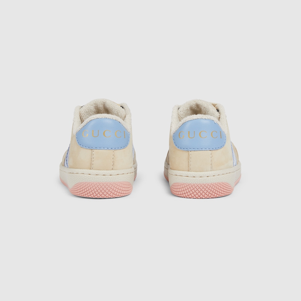 Toddler Screener sneaker in ivory leather | GUCCI® US