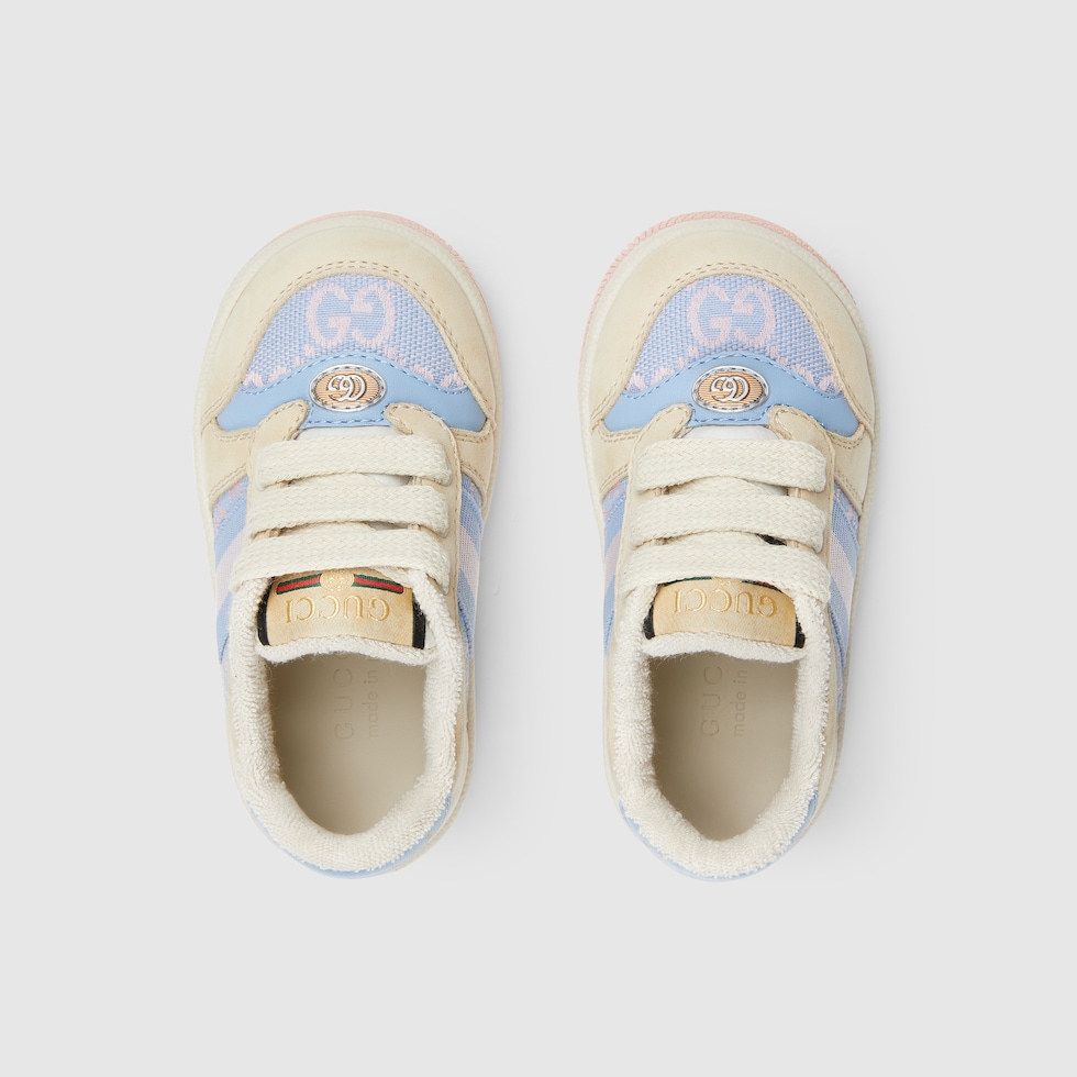 Toddler Screener sneaker in ivory leather | GUCCI® CA
