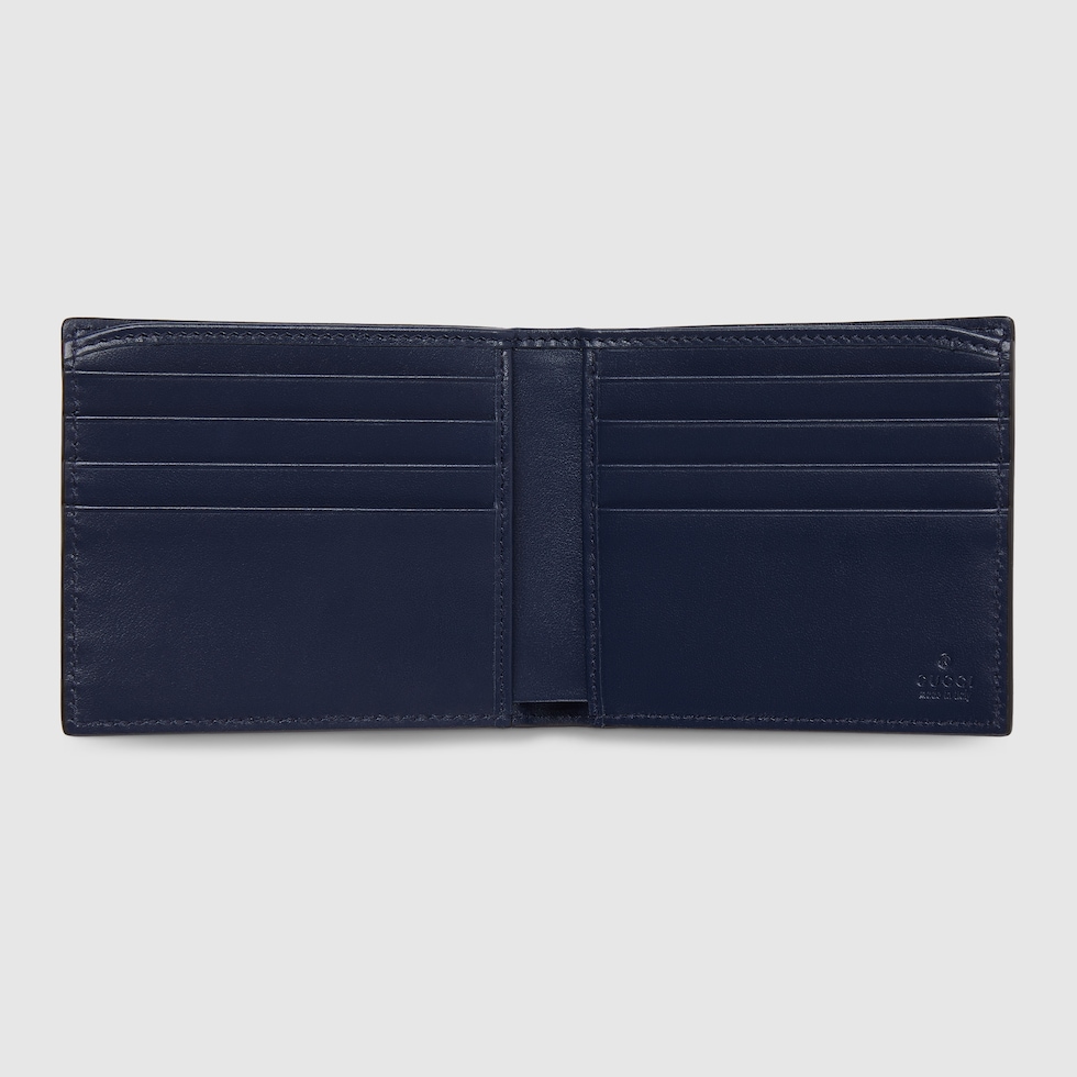 Gucci Chroma bi-fold wallet in gradient blue fabric | GUCCI® US
