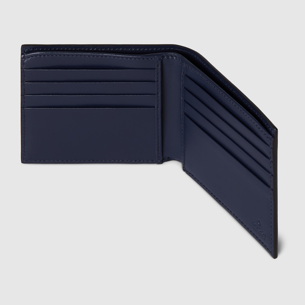 Gucci Chroma bi-fold wallet in gradient blue fabric | GUCCI® US