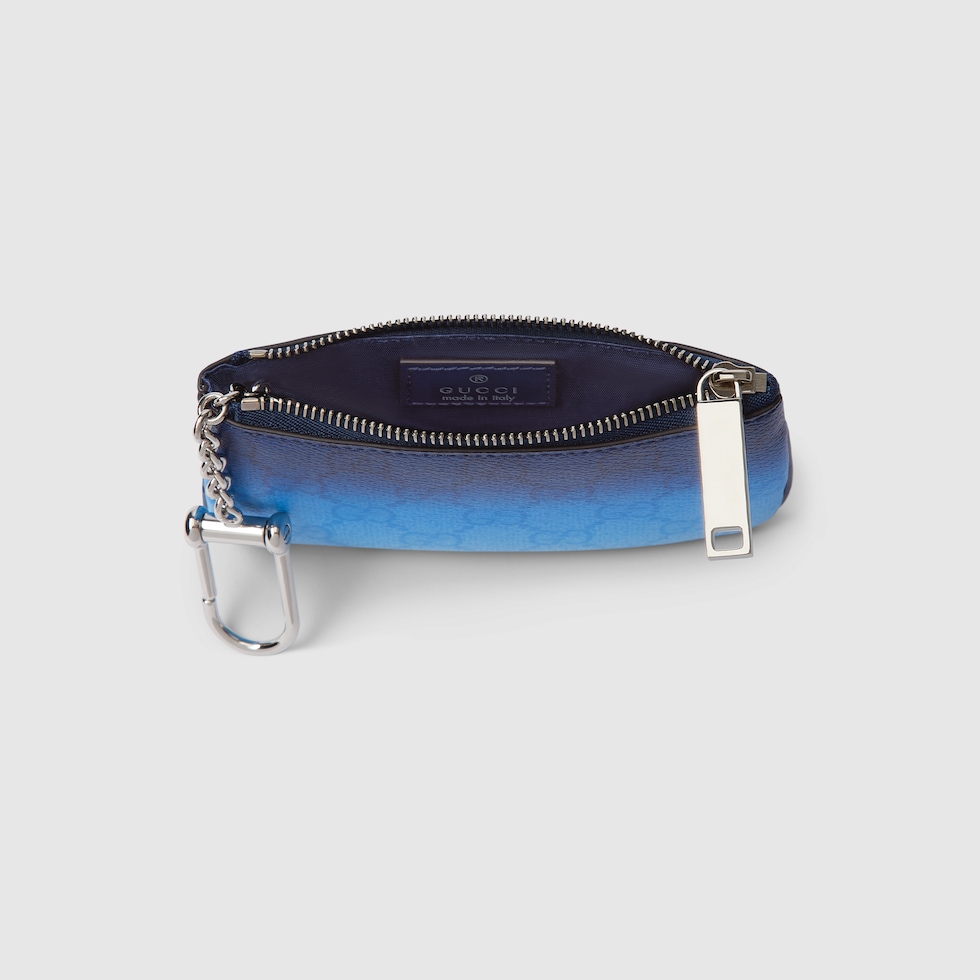 Gucci Chroma key pouch in gradient blue fabric | GUCCI® TR