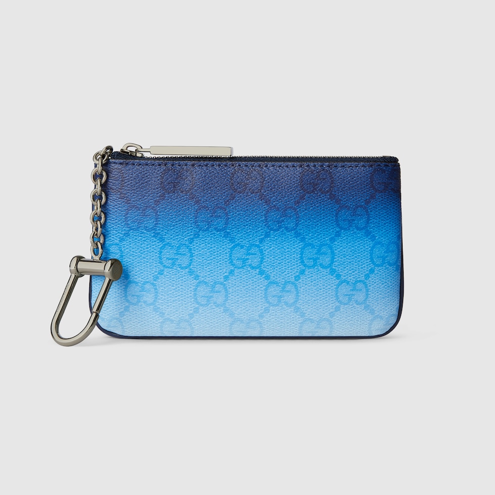 Gucci Chroma key pouch in gradient blue fabric | GUCCI® TR