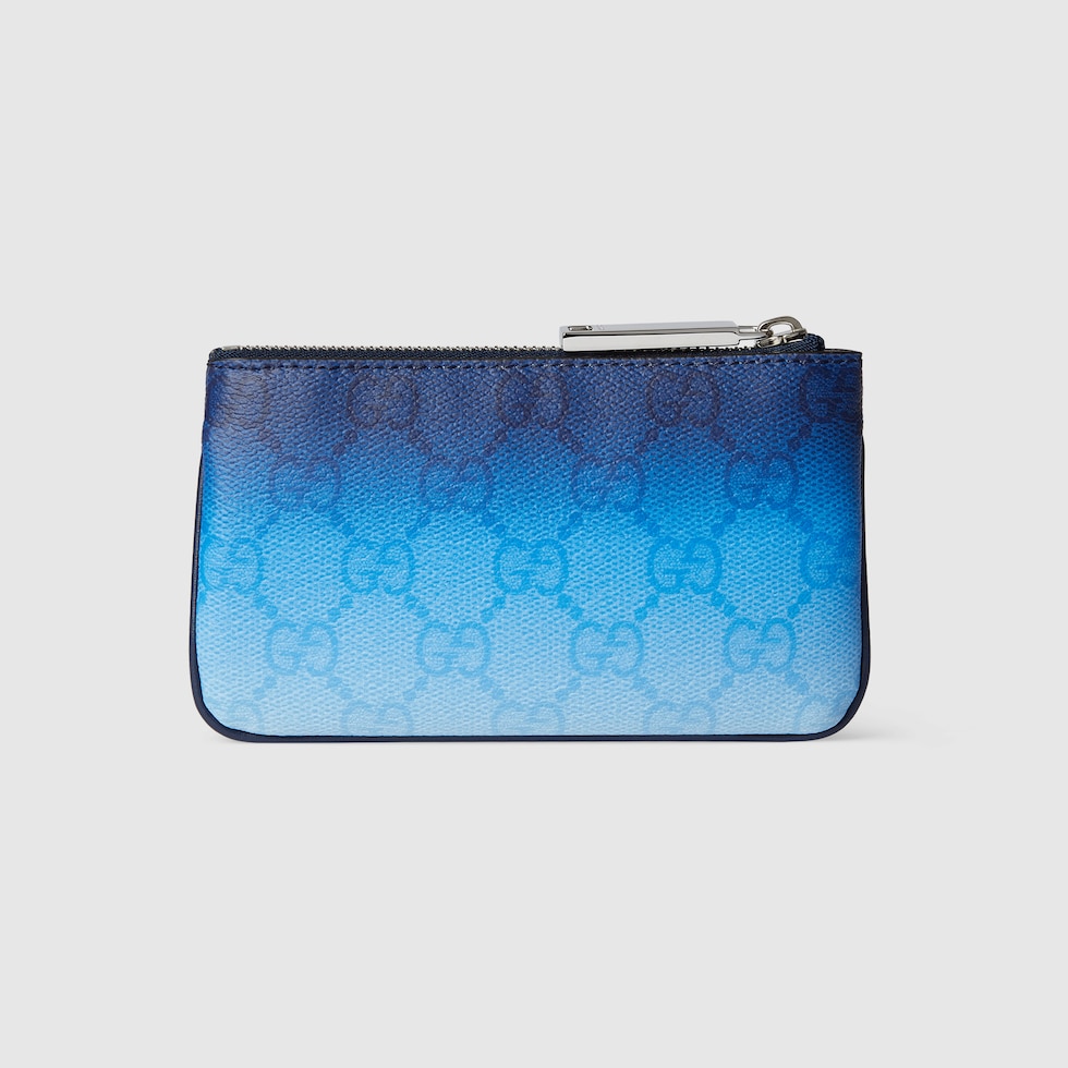 Gucci Chroma key pouch in gradient blue fabric | GUCCI® GR