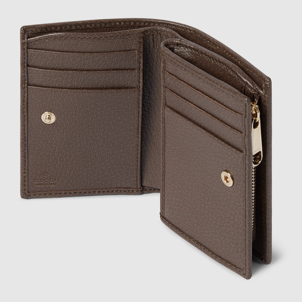 Ophidia small wallet in beige and brown GG Supreme | GUCCI® UK