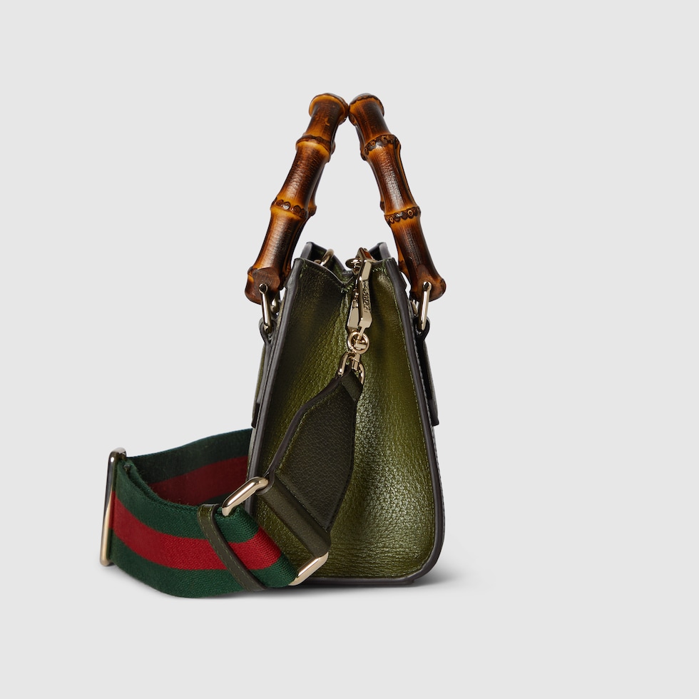 Gucci Diana small tote bag in gradient green leather | GUCCI® AU