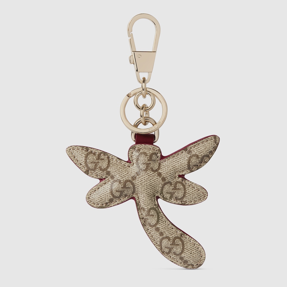 Dragonfly-shaped keychain in multicolor | GUCCI® US