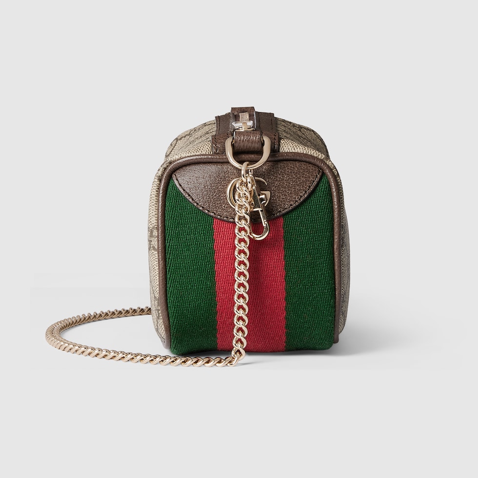 Ophidia mini bag in beige and brown GG fabric | GUCCI® US