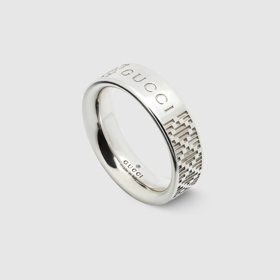 Gucci Diamante ring in 925 sterling silver | GUCCI® CA