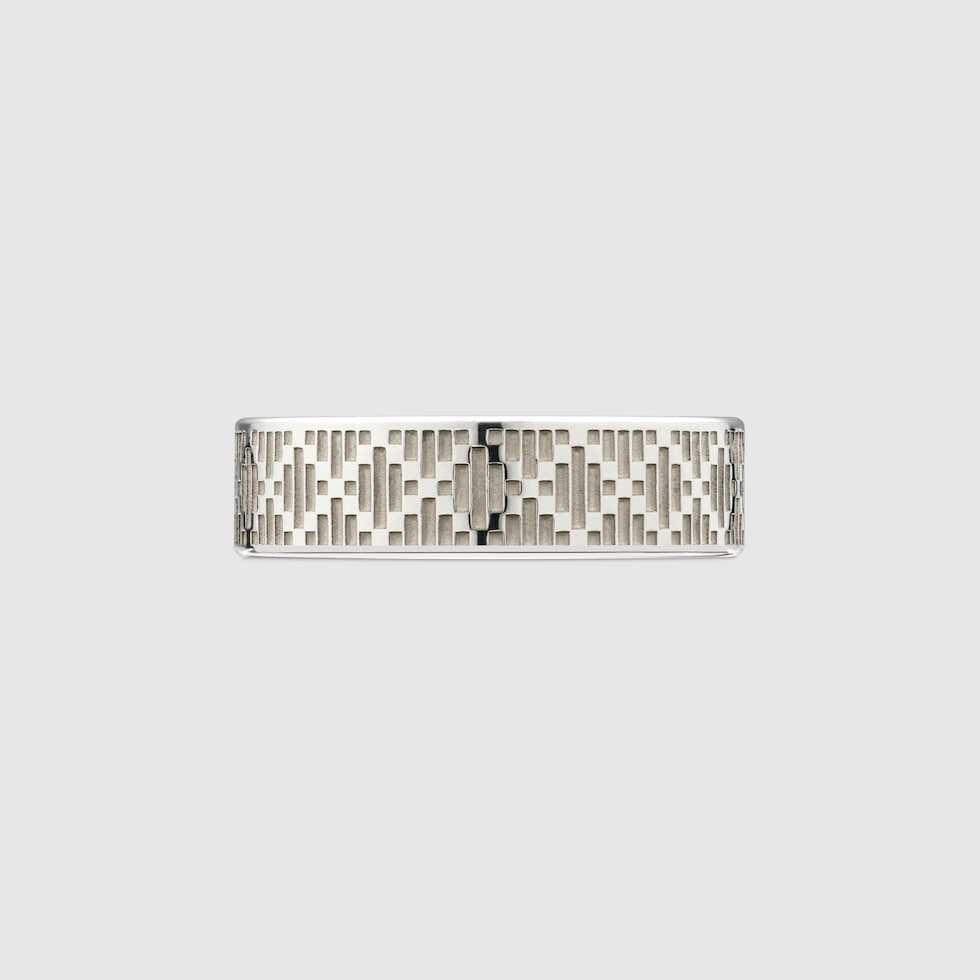 Gucci Diamante ring in 925 sterling silver | GUCCI® UK