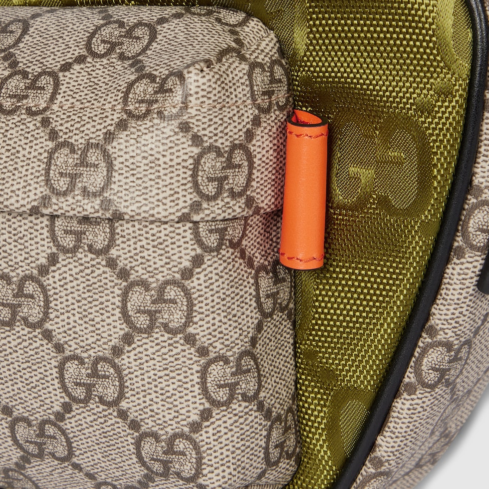 Gucci Match medium GG crossbody bag in dark green GG nylon | GUCCI® US