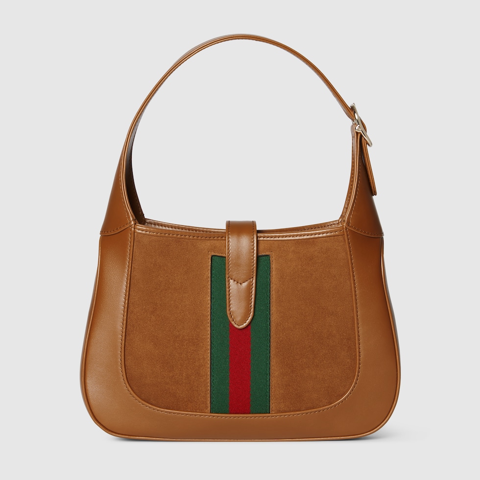 Gucci Jackie 1961 medium bag in brown suede | GUCCI® UK