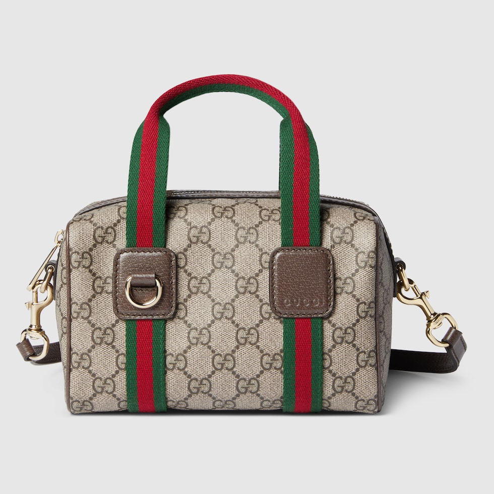 Bolso Gucci Mini GG en tejido con GG beige y marrón | GUCCI® ES