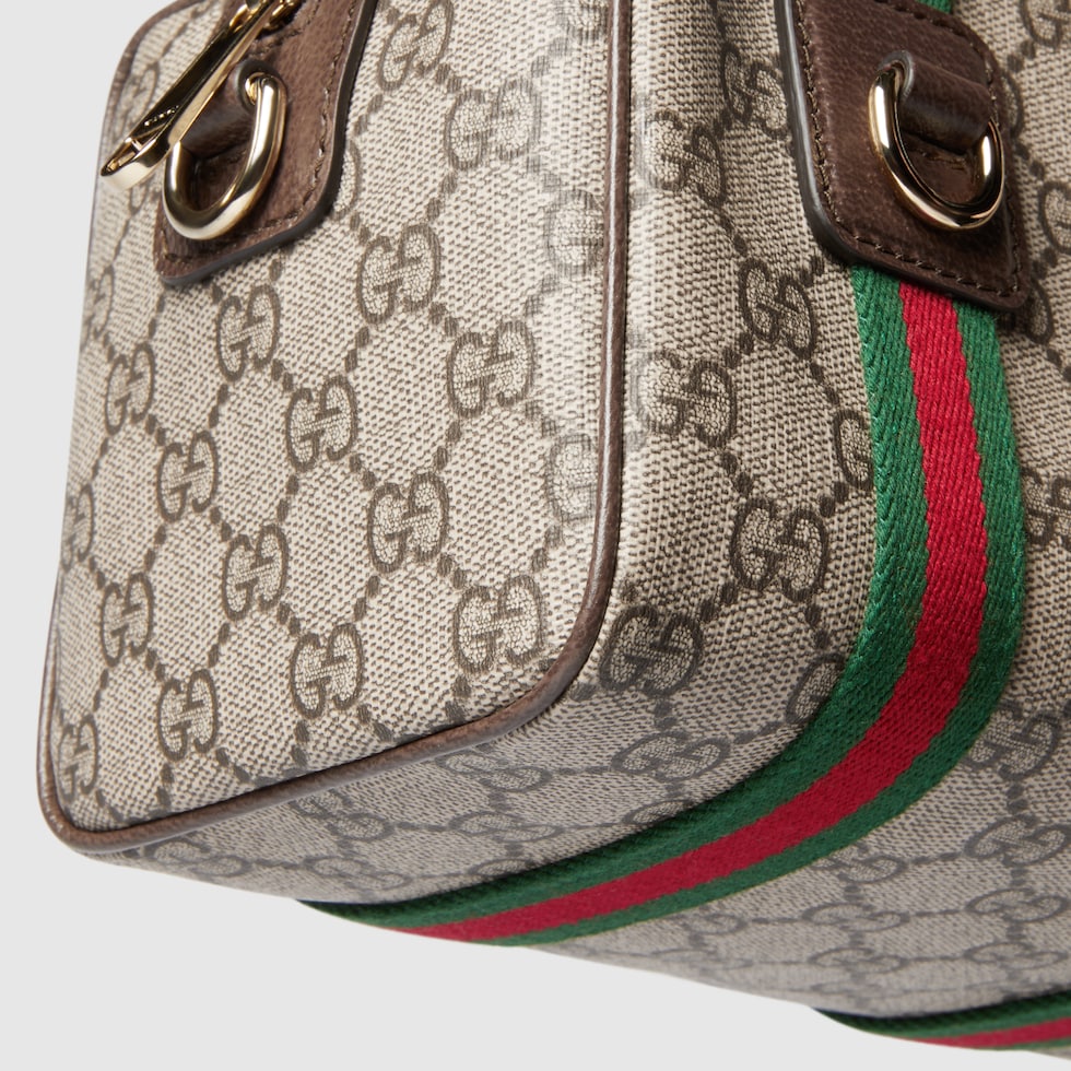 Bolso Gucci Mini GG en tejido con GG beige y marrón | GUCCI® ES