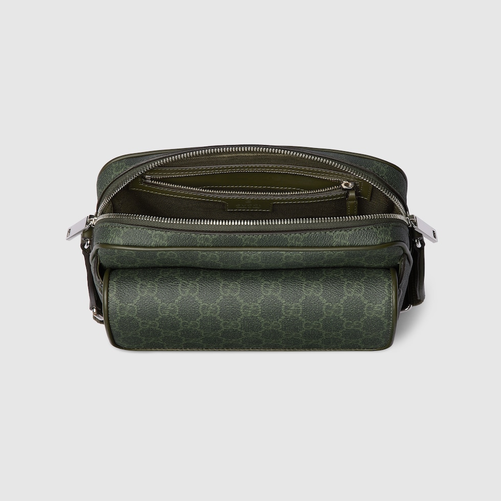 GG Monogram small crossbody bag in forest green GG fabric | GUCCI® US