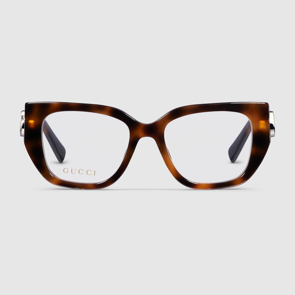 Butterfly optical frame in medium brown tortoiseshell | GUCCI® US