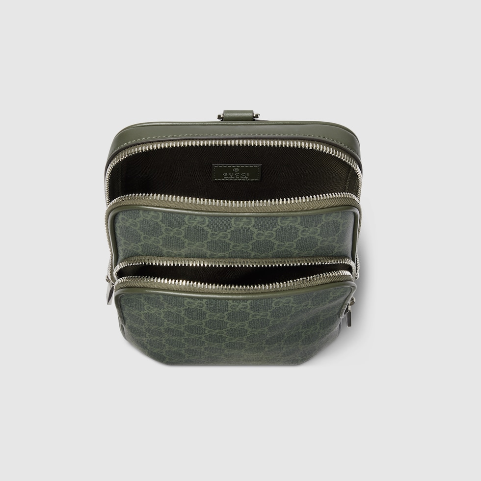 GG Monogram small slingbag in forest green GG fabric | GUCCI® US