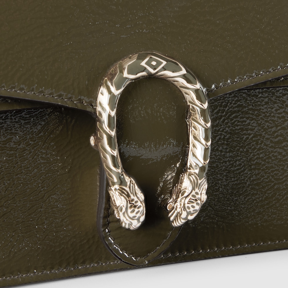Dionysus mini shoulder bag in forest green leather | GUCCI® CA