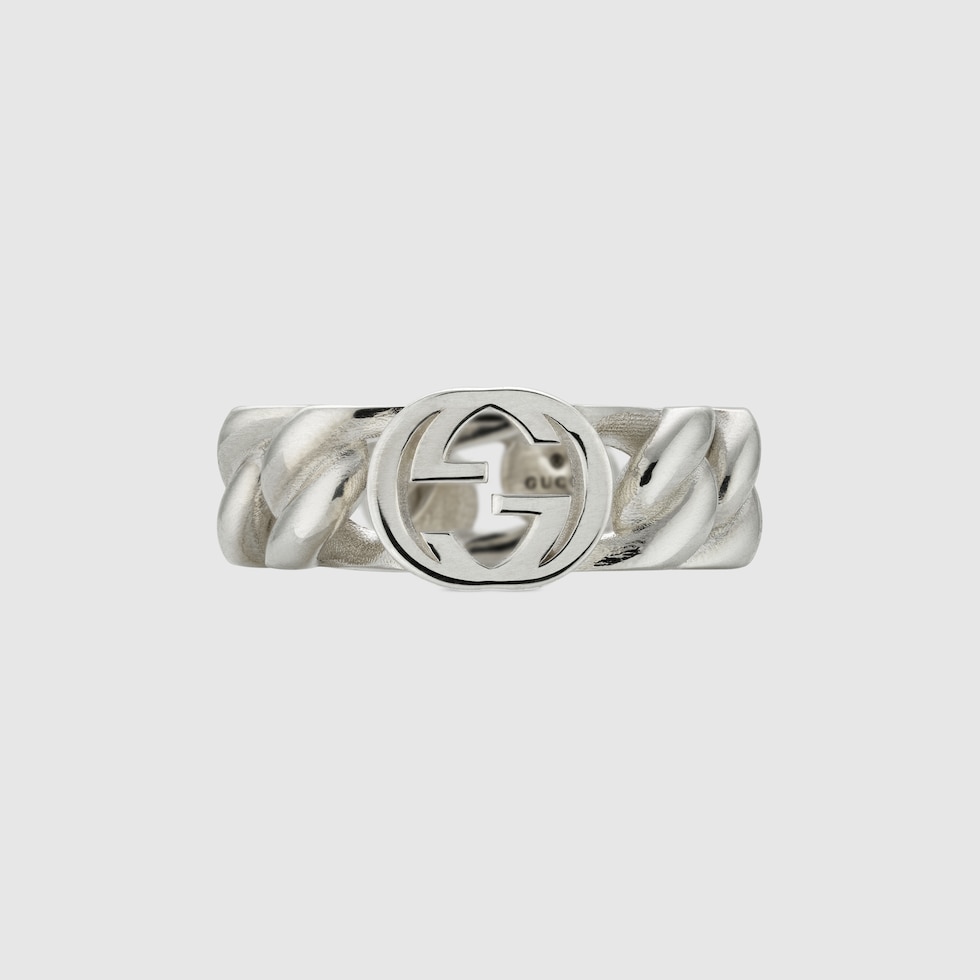 Anello Gucci Interlocking in argento 925 | GUCCI® IT
