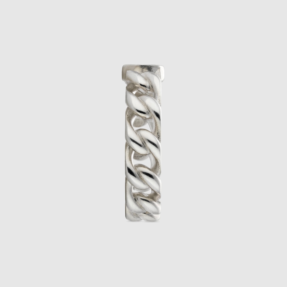 Gucci Interlocking ring in 925 sterling silver | GUCCI® UK