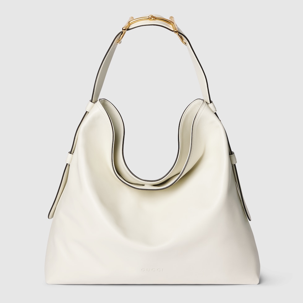Gucci Beatrix large tote bag in white leather | GUCCI® SE