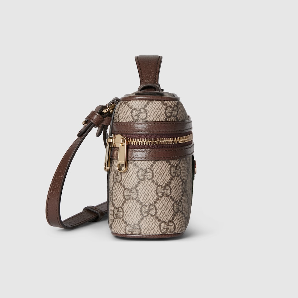 Ophidia small vanity bag in beige and brown GG fabric | GUCCI® UK