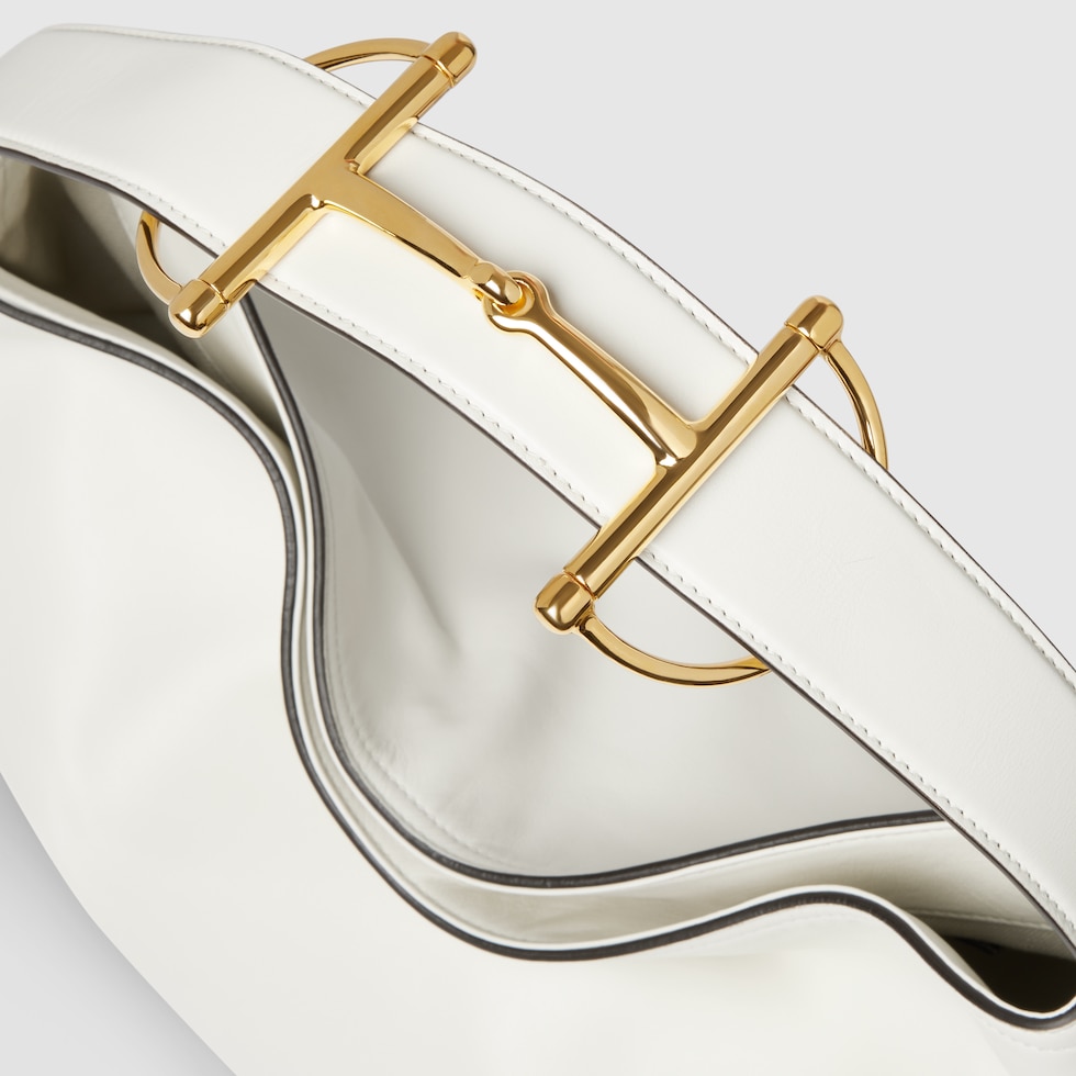 Gucci Beatrix medium tote bag in white leather | GUCCI® US