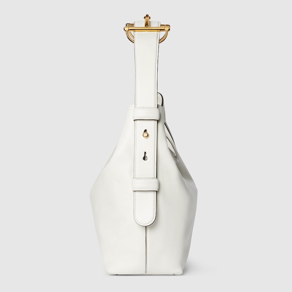 Gucci Beatrix medium tote bag in white leather | GUCCI® US