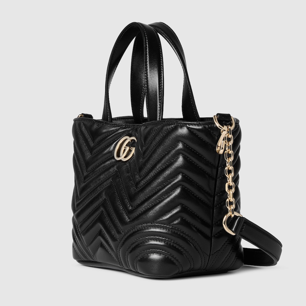 Gucci Betty small tote bag in black leather | GUCCI® US