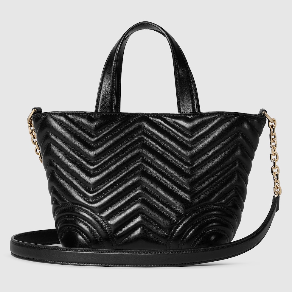 Gucci Betty mini tote bag in black leather | GUCCI® HU