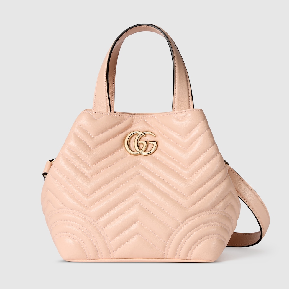 Gucci Betty mini tote bag in pale pink leather | GUCCI® FI