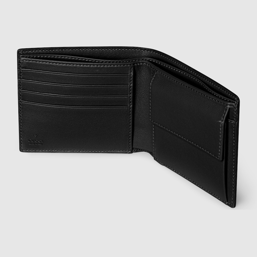 Gucci Imprint coin wallet in black GG leather | GUCCI® UK