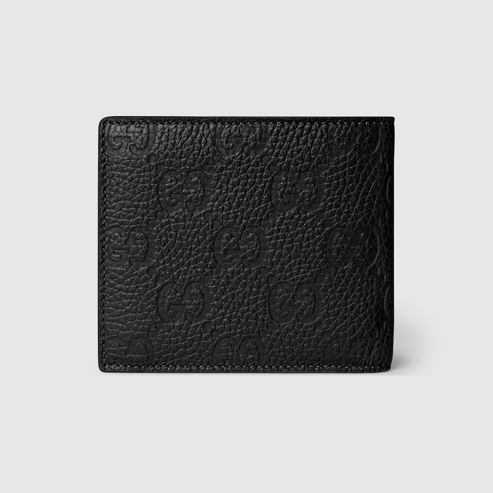Gucci Imprint coin wallet in black GG leather | GUCCI® UK