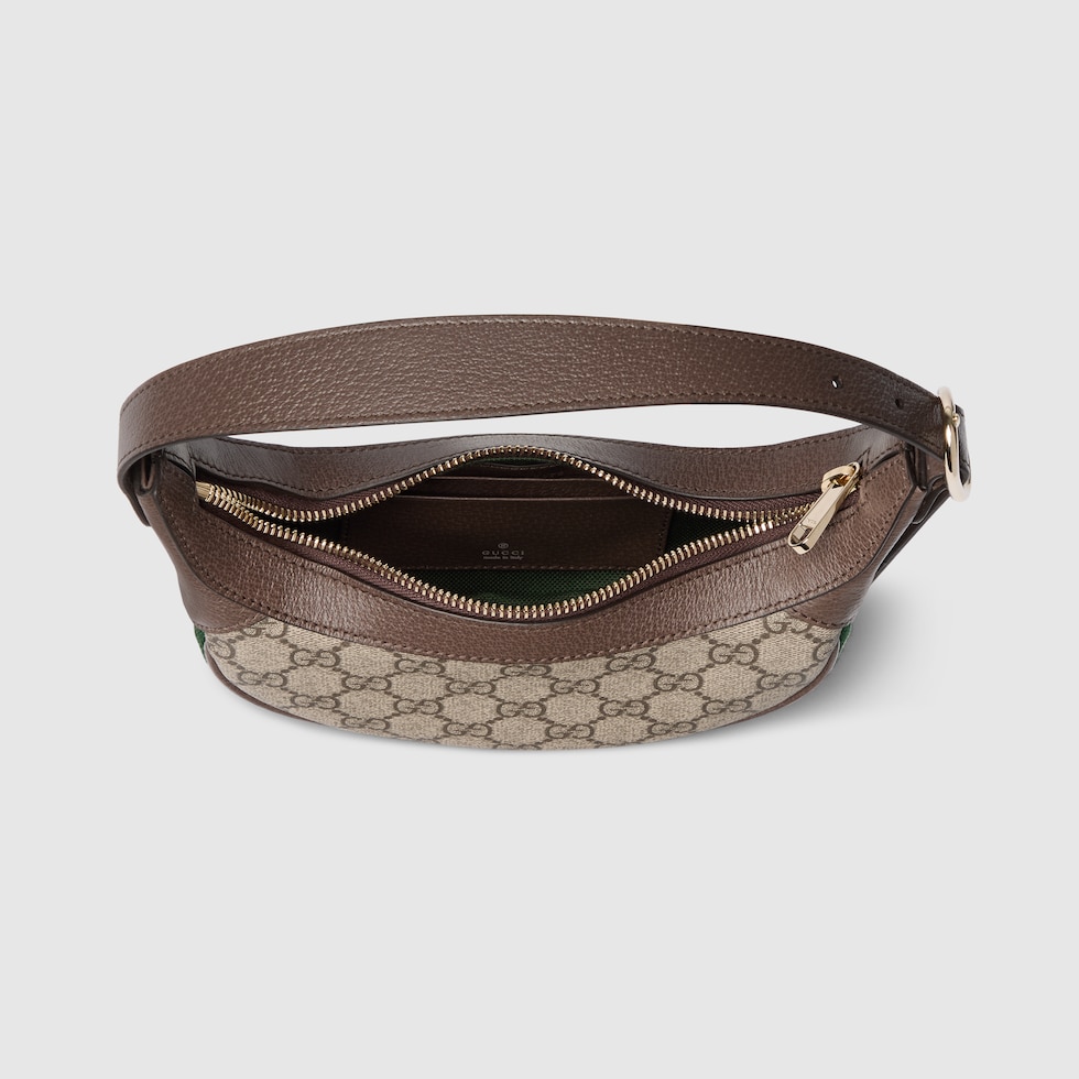 Sac à épaule Ophidia petit format en tissu GG beige et marron | GUCCI® FR