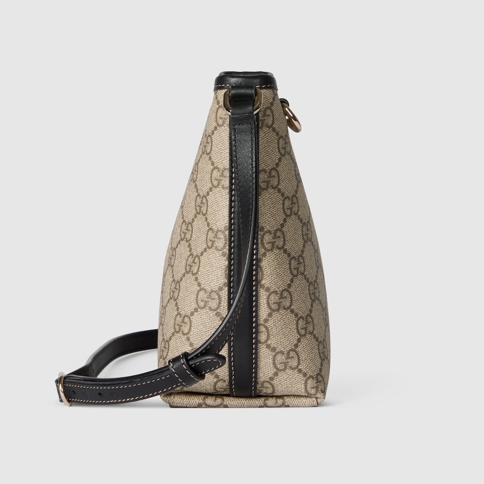 〔GGエンブレム〕ナノ バケットバッグ ・ベージュ＆ダークブラウン ファブリック | GUCCI公式