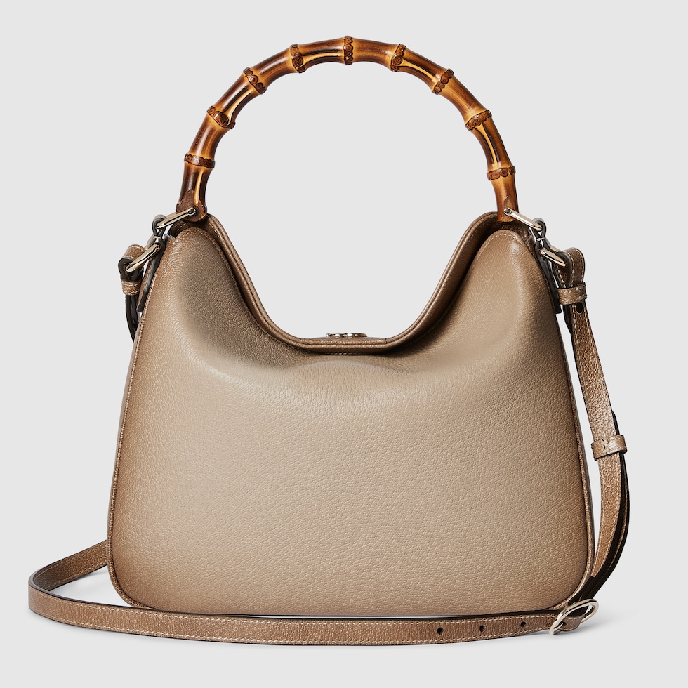 Gucci Diana medium shoulder bag in gradient oatmeal leather | GUCCI® UK