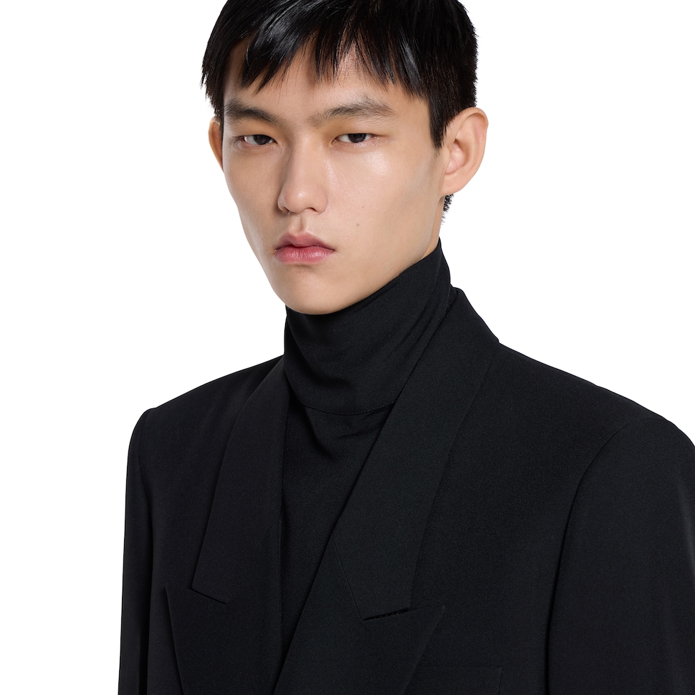 Technical panama shirt in black | GUCCI® NL