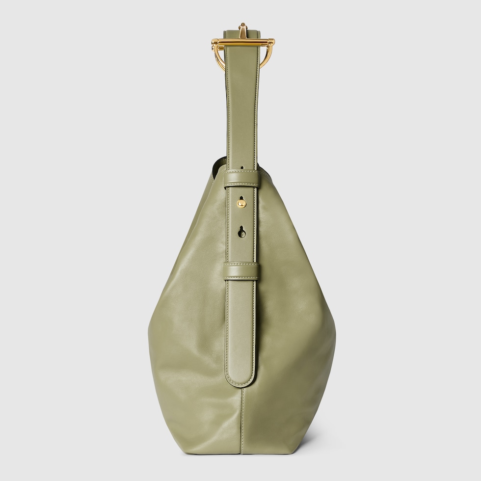 Gucci Beatrix large tote bag in sage green leather | GUCCI® CA