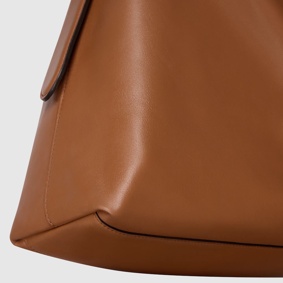 Gucci Beatrix large tote bag in brown leather | GUCCI® US