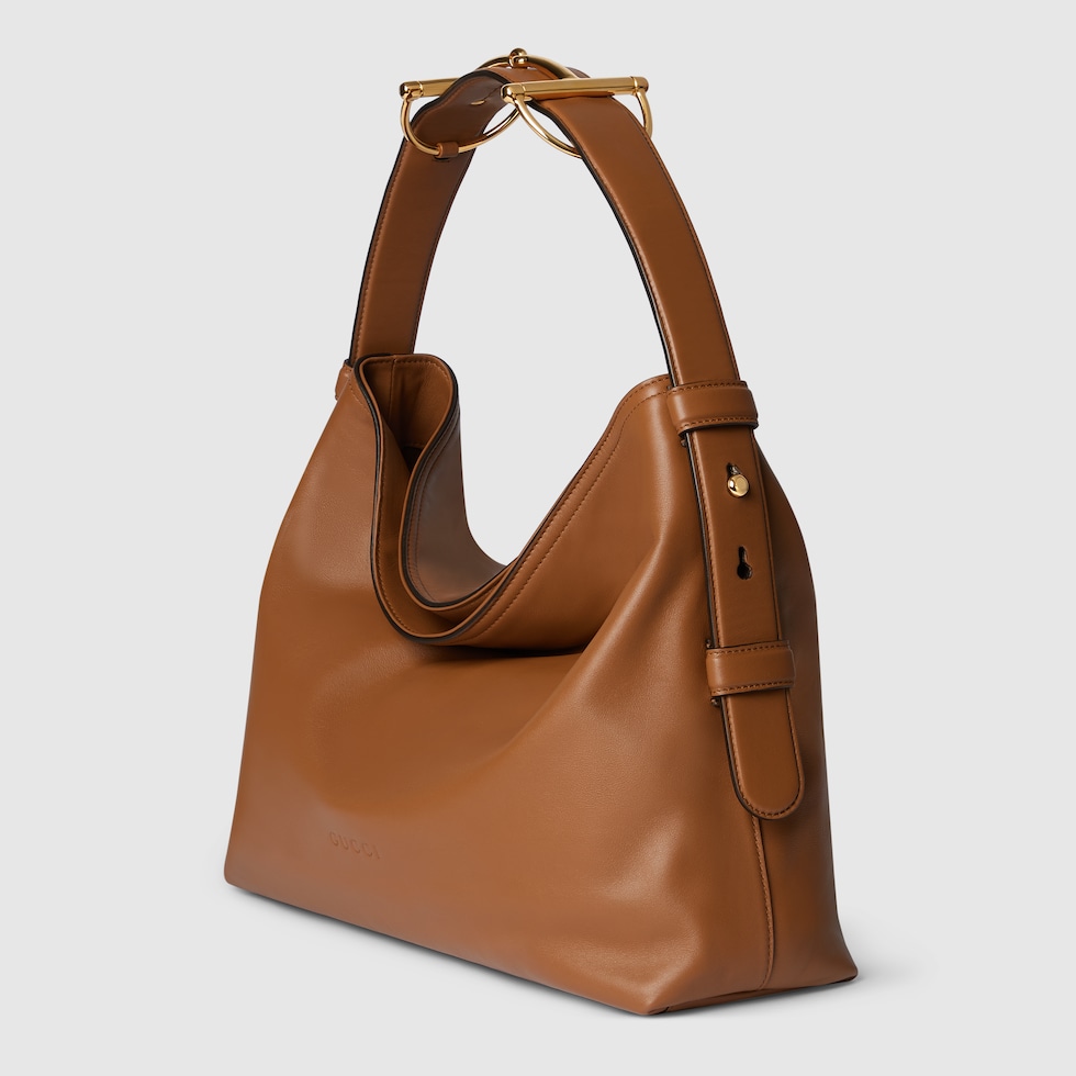 Gucci Beatrix medium tote bag in brown leather | GUCCI® SI