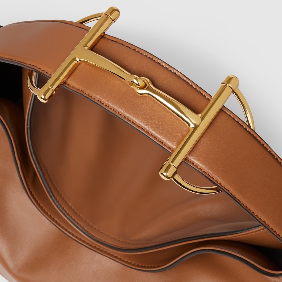 Gucci Beatrix medium tote bag in brown leather | GUCCI® SI