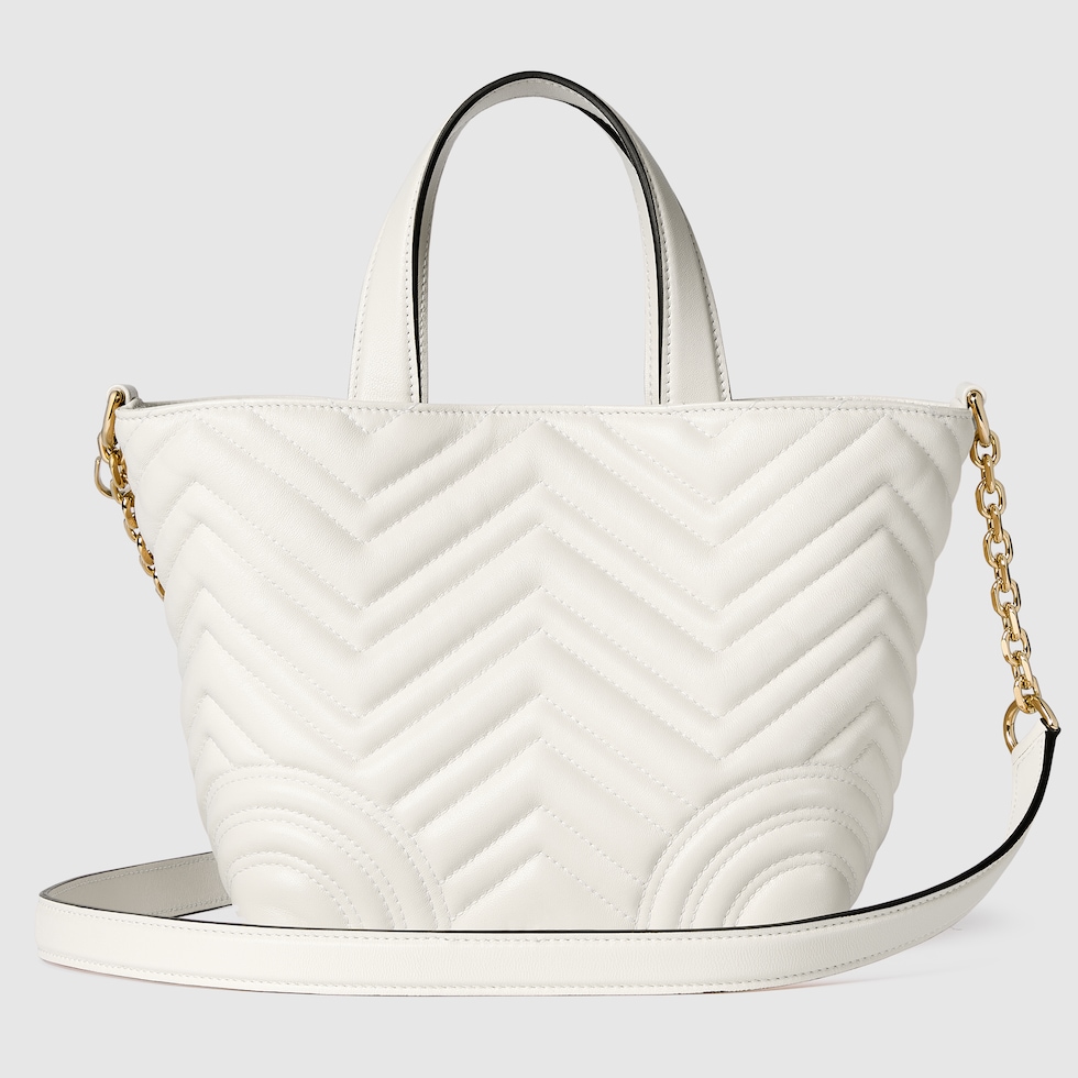 Gucci Betty small tote bag in white leather | GUCCI® US