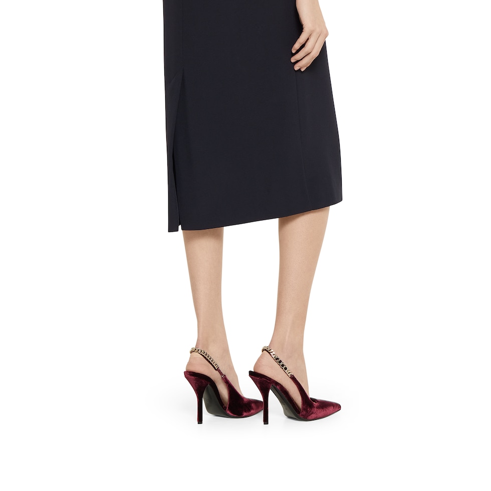 Gucci Signoria slingback pump in bordeaux velvet | GUCCI® BG