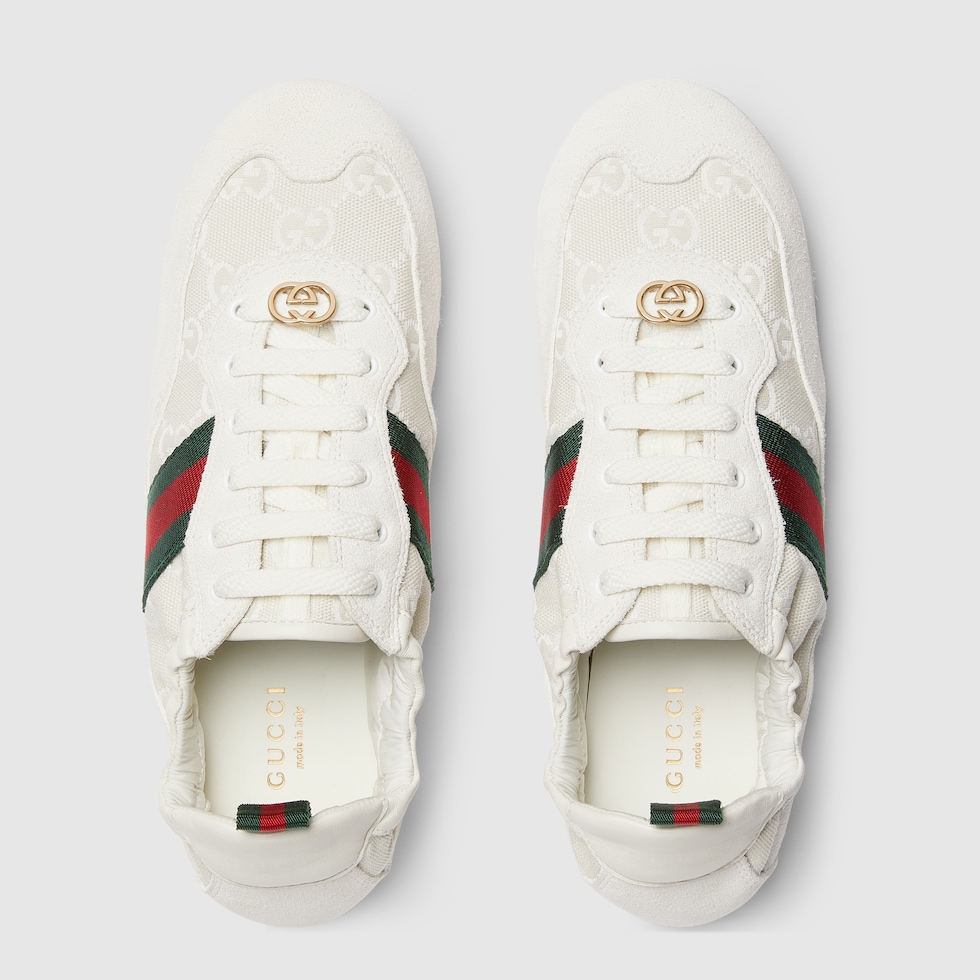 Women's Gucci Shift trainers in white GG canvas | GUCCI® UK