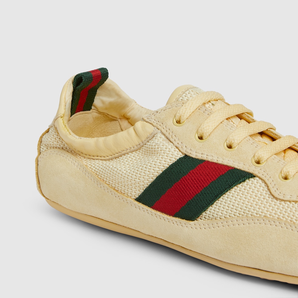 Women's Gucci Shift trainers in light yellow fabric | GUCCI® UK