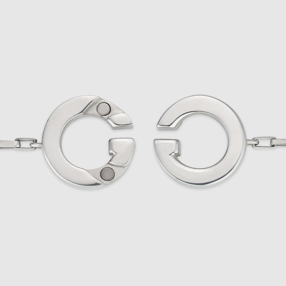 Gucci Interlocking charm bracelet in 925 sterling silver | GUCCI® CA